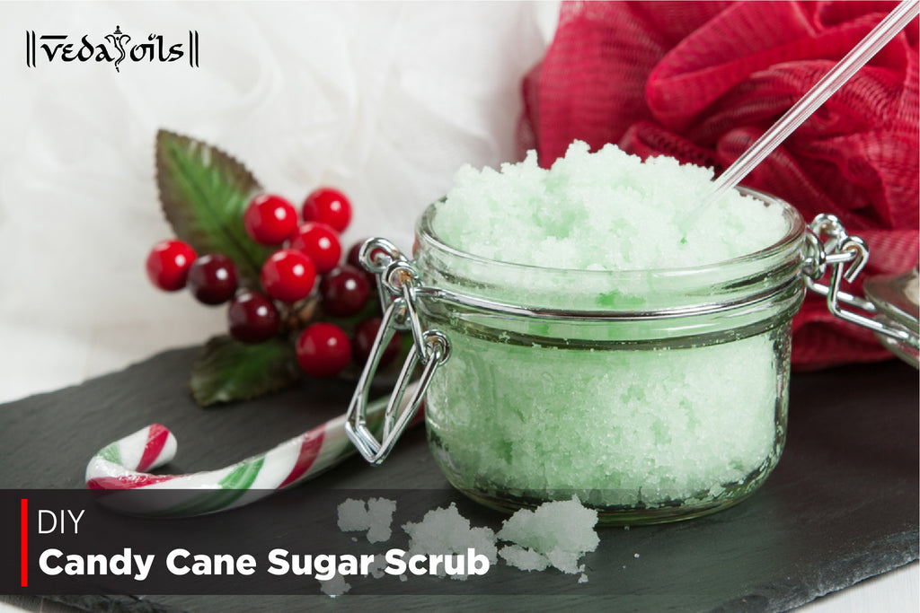 DIY Candy Cane Sugar Scrub - Easy Steps To Make It – VedaOils