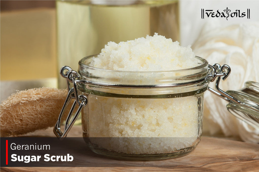 Homemade Geranium Sugar Scrub – VedaOils