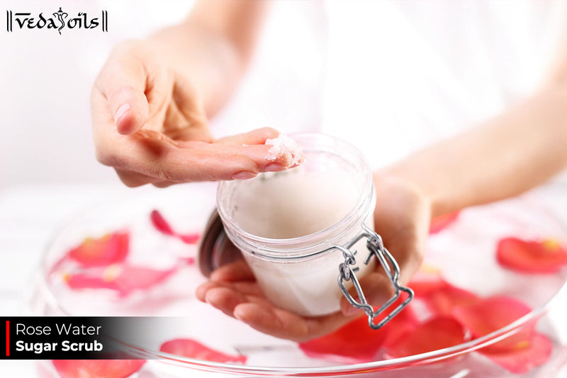 DIY Rose Water Sugar Scrub for Glowing Skin – VedaOils