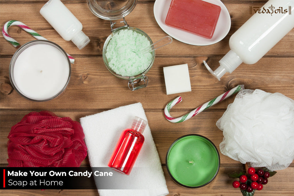 How to Make Homemade Candy Cane Soap – DIY Christmas Gift Idea – VedaOils