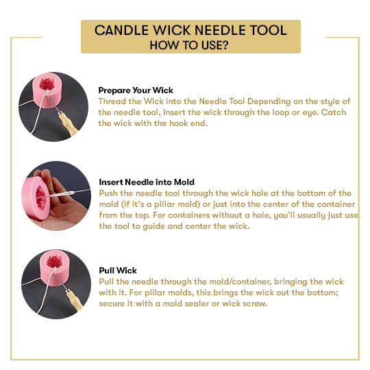 Candle Wick Needle Tool | Candle Wick Needle for Candle Making – VedaOils