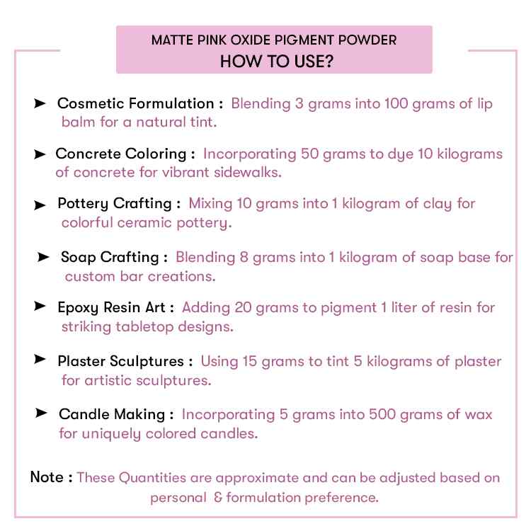 Buy Matte Pink Oxide Pigment Powder Online | Matte Pink Oxide - Bulk ...